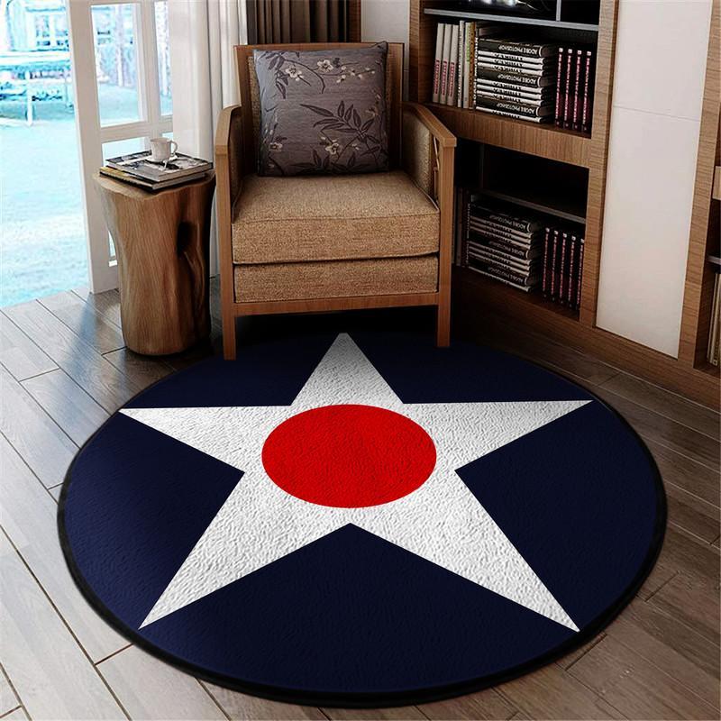 Usarmy Living Room Round Mat Circle Rug U.S. Army Air Corps Roundel 04 ...