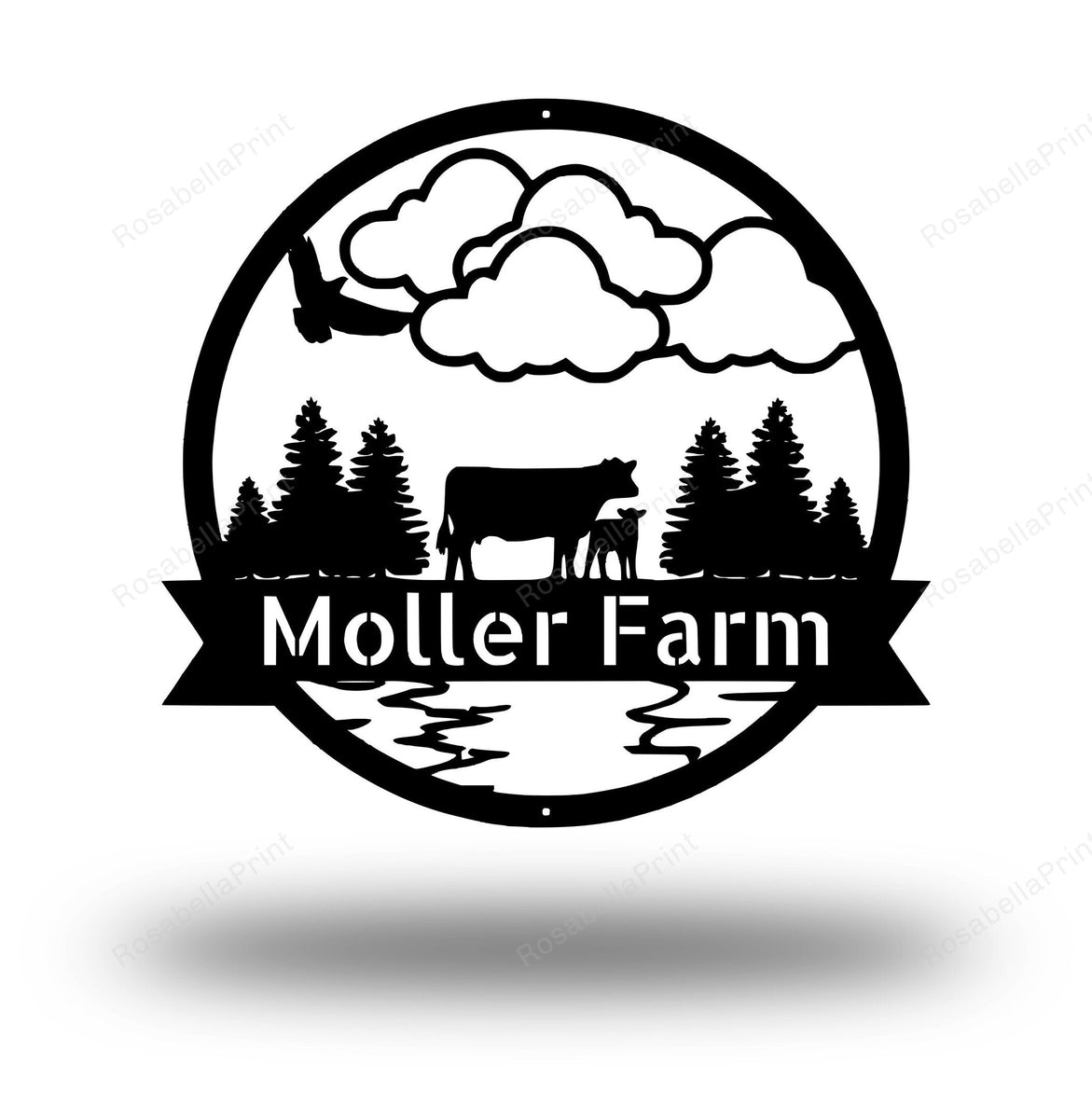 Metal Farm Sign Metal Farm Custom Signs Shapely Signs For Home Decor W ...